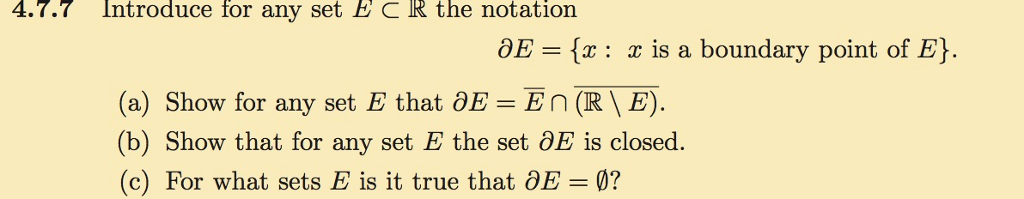 Solved Introduce for any set E subset Ropf the notation | Chegg.com