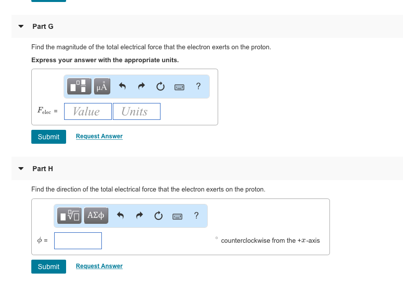 Solved Constants An electron and a proton are each moving at | Chegg.com