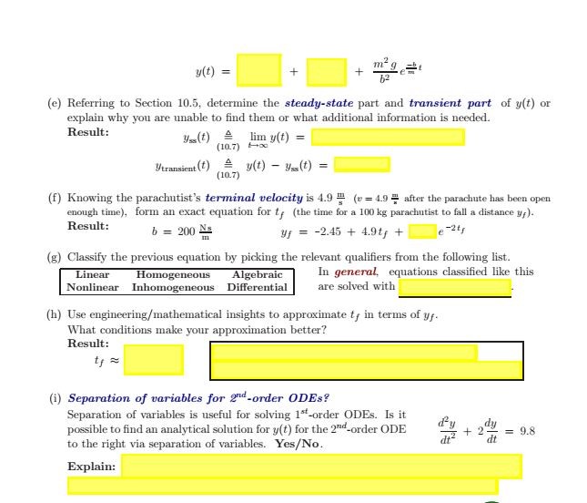 Solved 2.6 Is Newton's law F or F ? (Separate variables & | Chegg.com