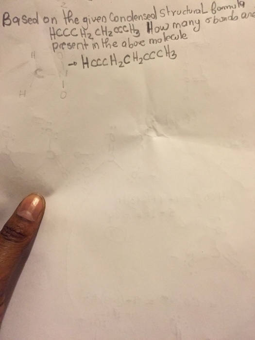 Solved Based on the given condensed structural formula HCCC | Chegg.com