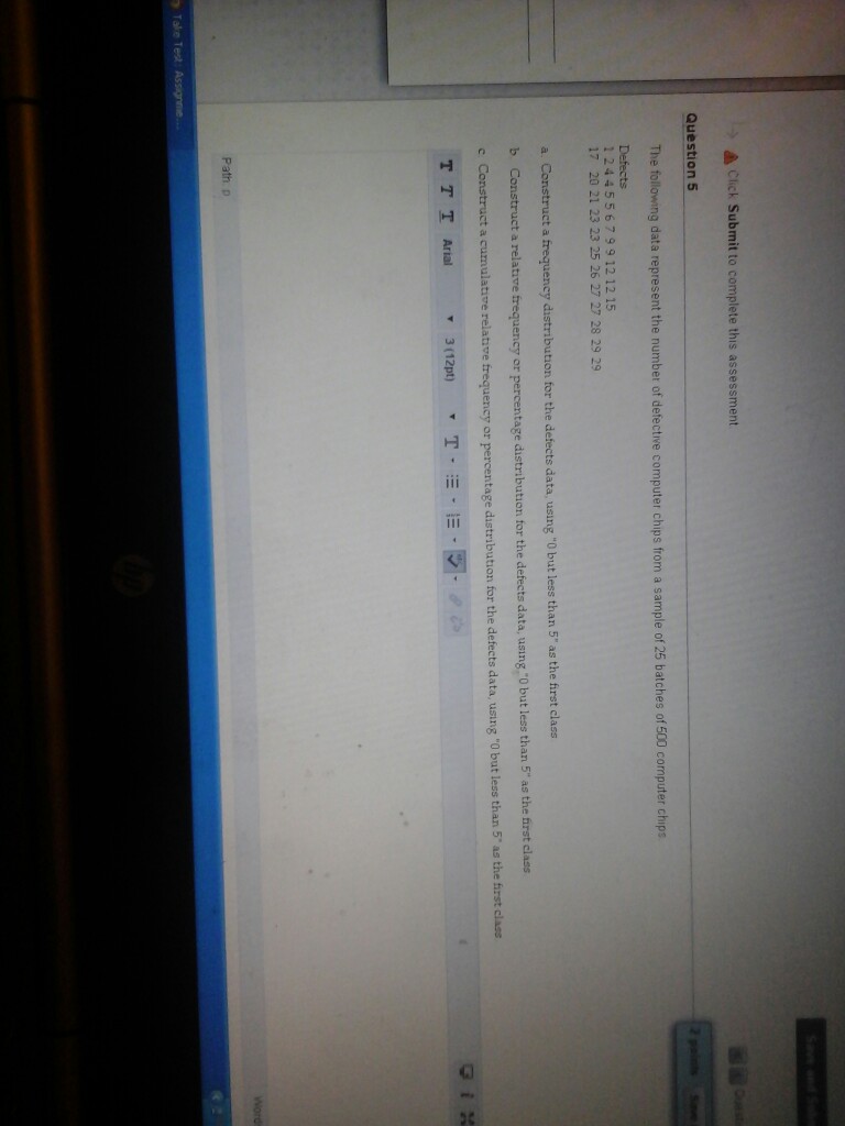 Solved the following data represents the number of defective | Chegg.com