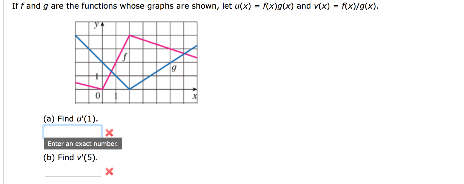 Solved If f and g are the functions whose graphs are shown, | Chegg.com