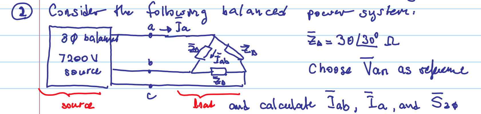Solved Consider the following balanced power system. Choose | Chegg.com