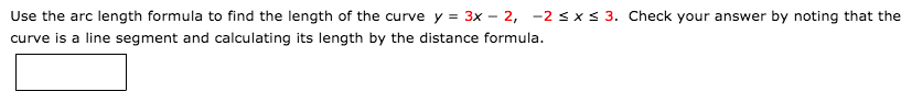 Solved Use the arc length formula to find the length of the | Chegg.com