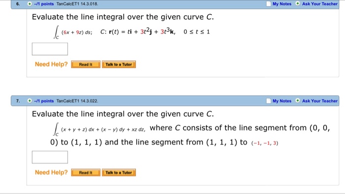 Solved Evaluate the line integral over the given curve C. | Chegg.com