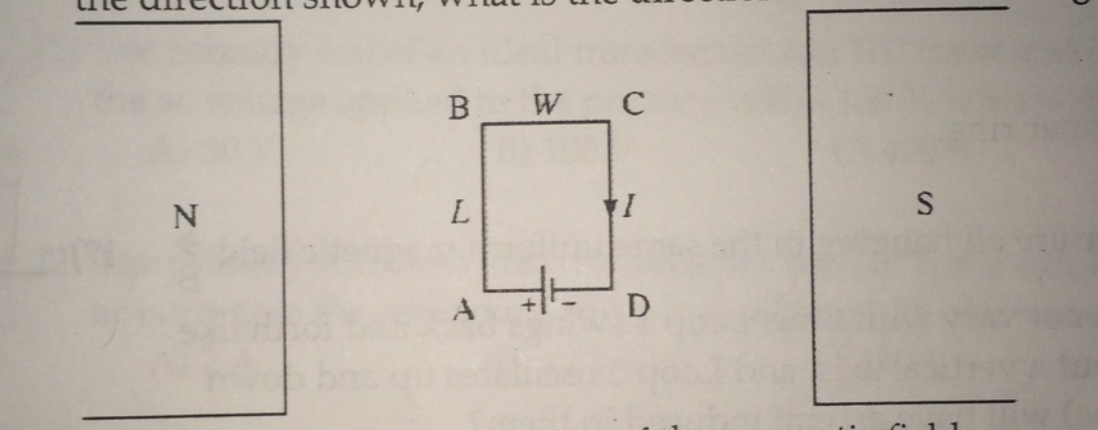 Solved A rectangular coil, with corners labeled ABCD, has | Chegg.com