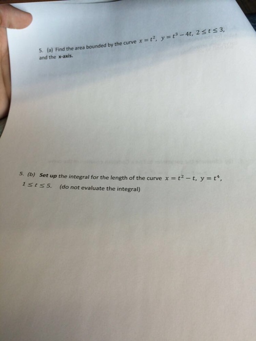 Solved Set up the integral for the length of the curve X = | Chegg.com