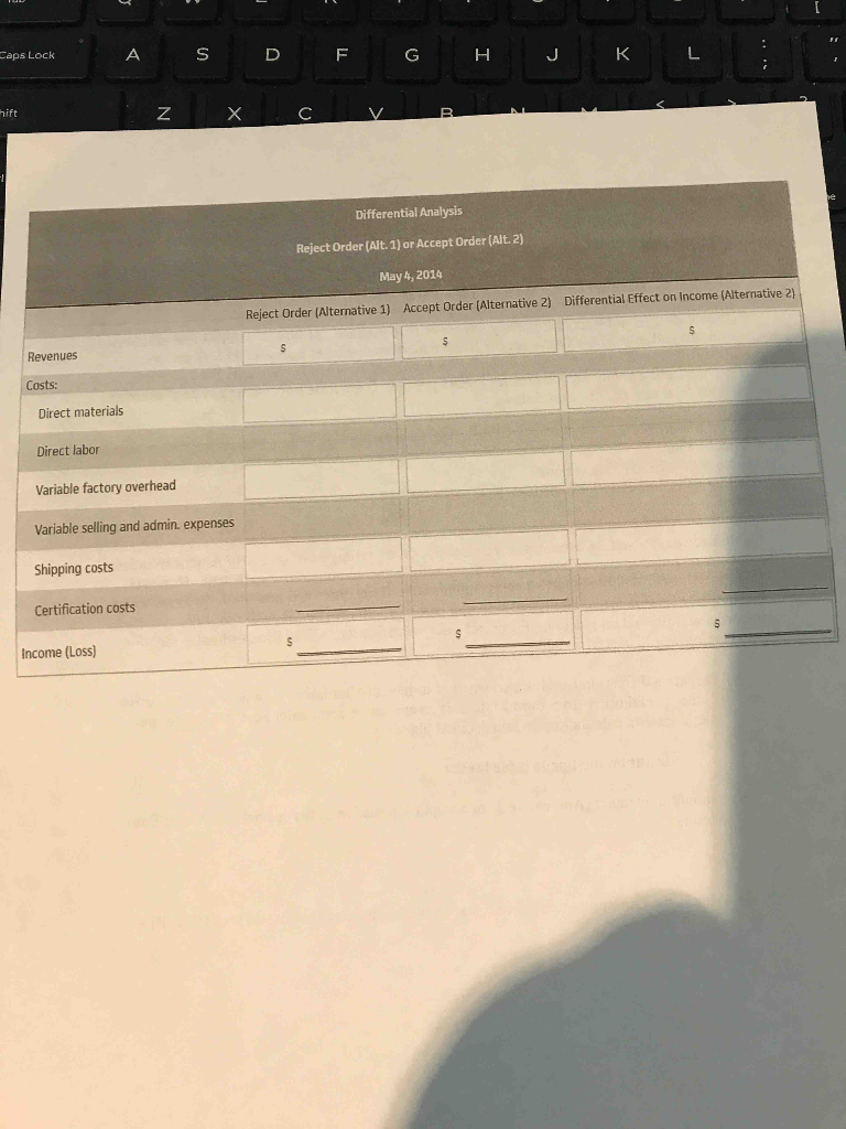 Solved Chapter 24 Problem 1- Decision on Accepting | Chegg.com