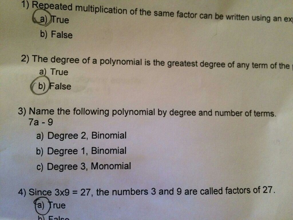 Solved 4) Since 3x9 = 27, the numbers 3 and 9 are called | Chegg.com