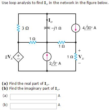Solved Use loop analysis to find I0 in the network in the | Chegg.com