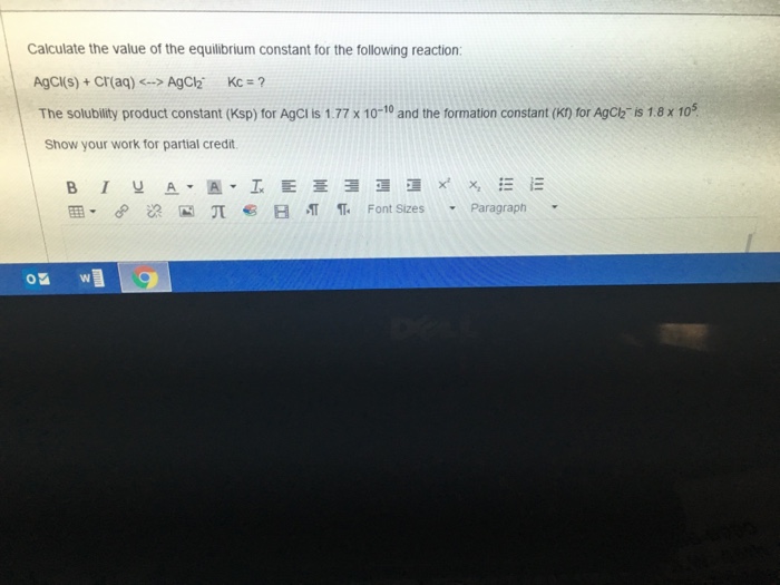 Solved Calculate tee value of me equilibrium constant tor | Chegg.com