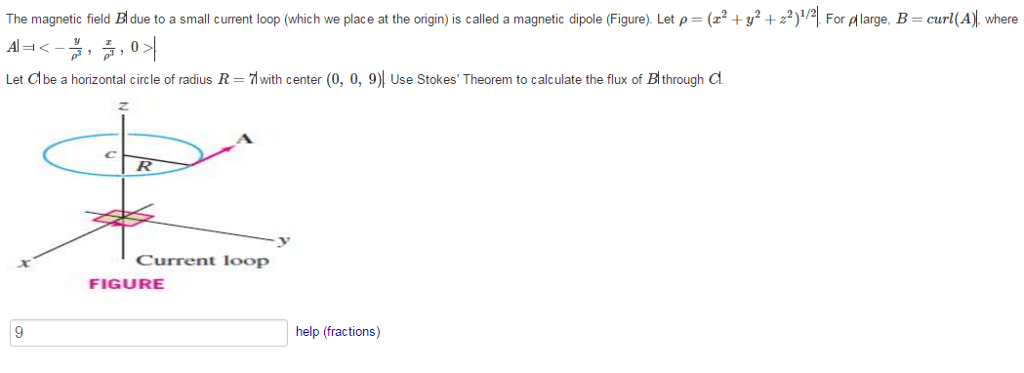 Solved The magnetic field B due to a small current loop | Chegg.com