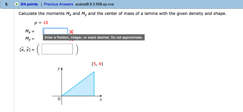 Solved Calculate the moments M_x and M_y and the center of | Chegg.com Solved Calculate the moments M_x and M_y and the center of | Chegg.com