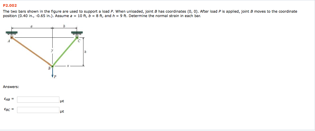 Solved P2.002 The two bars shown in the figure are used to | Chegg.com