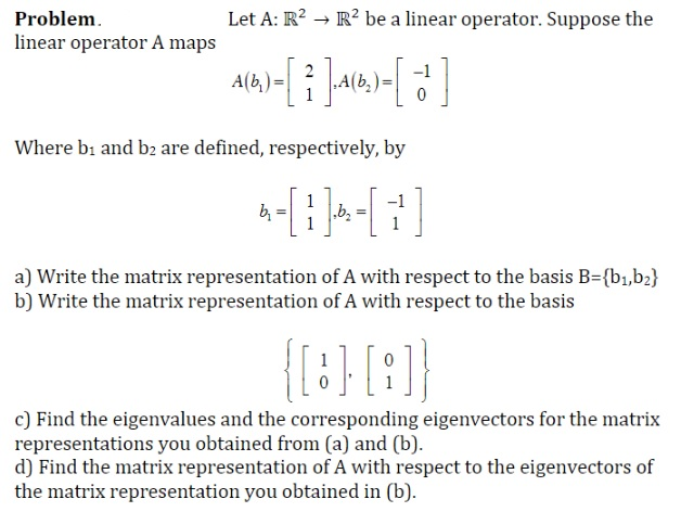 Solved Let A: R2 R2 be a linear operator. Suppose the | Chegg.com