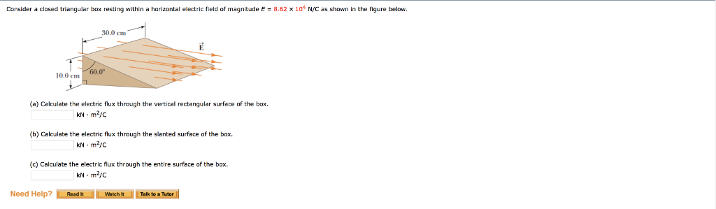 Solved Consider a closed triangular box resting within a | Chegg.com