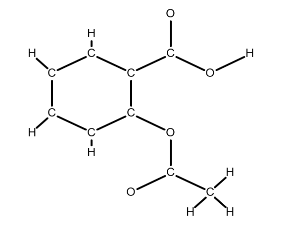 Lewis Structure Of Aspirin