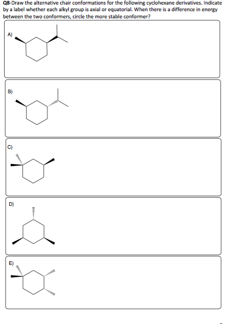 Solved Draw the alternative chair conformations for the | Chegg.com Solved Draw the alternative chair conformations for the | Chegg.com