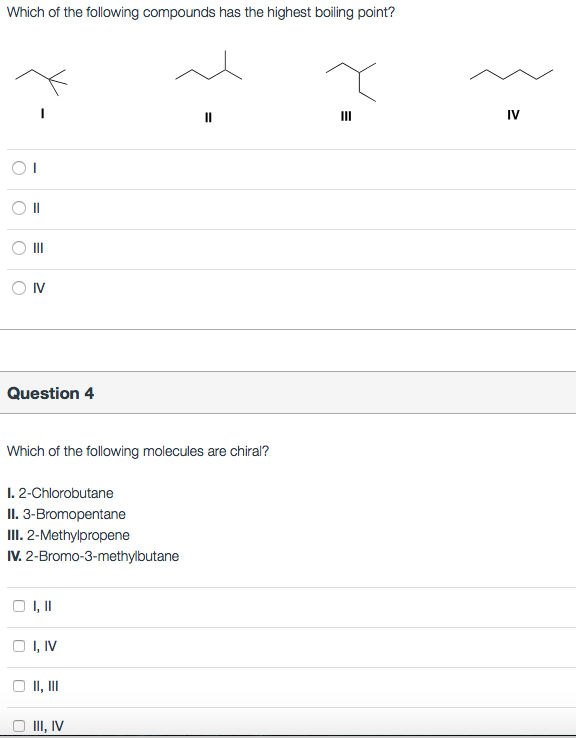 Solved Which of the following compounds has the highest | Chegg.com