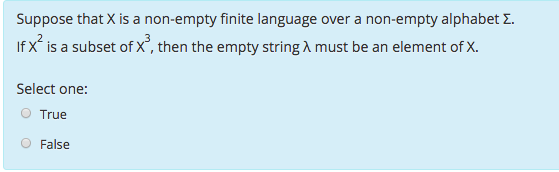 Solved suppose that X is a non-empty finite language over a | Chegg.com