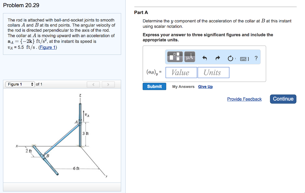 Solved The rod is attached with ball-and-socket joints to | Chegg.com