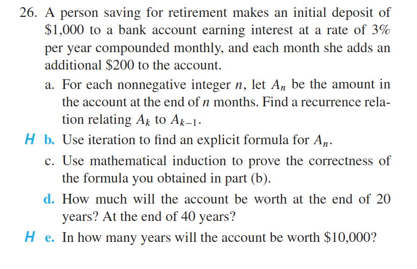 Solved A person saving for retirement makes an initial | Chegg.com