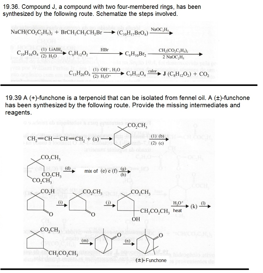 Solved Compound J, a compound with two four-membered rings, | Chegg.com