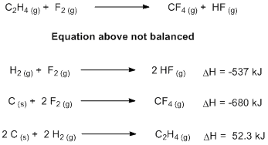 Solved You conduct the following reaction. Using Hess' law | Chegg.com