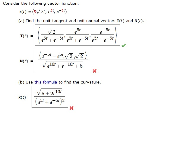 Solved Consider the following vector function. r(t) = (5 | Chegg.com Solved Consider the following vector function. r(t) = (5 | Chegg.com