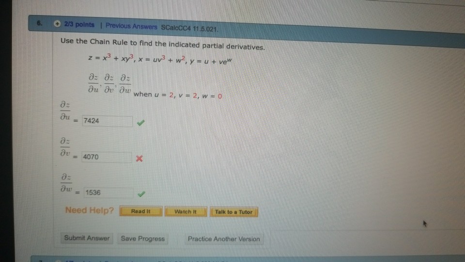 Solved 6. 2/3 points |Previous Answers SCalcCC4 11.5.021 Use | Chegg.com Solved 6. 2/3 points |Previous Answers SCalcCC4 11.5.021 Use | Chegg.com