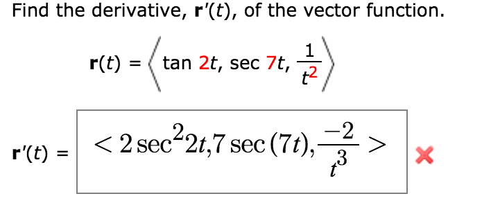 Solved Consider The Given Vector Equation R T 〈2t 1 T2