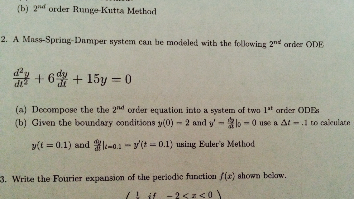 Solved A Mass-Spring-Damper system can be modeled with the | Chegg.com