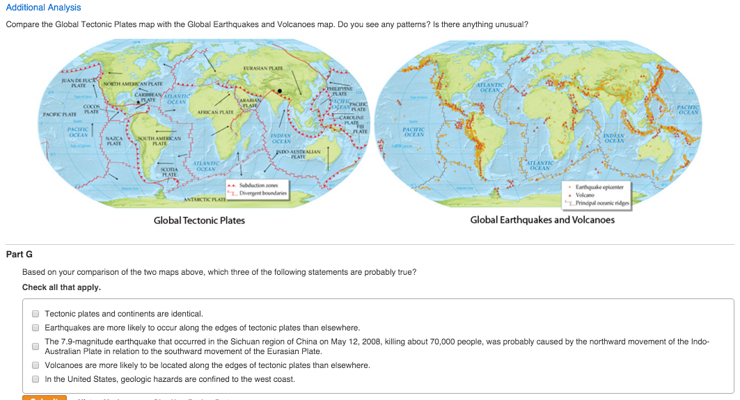 Solved Based on your comparison of the two maps above, which | Chegg.com