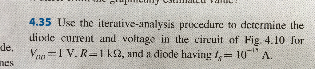 Solved 4.35 Use the iterative-analysis procedure to | Chegg.com