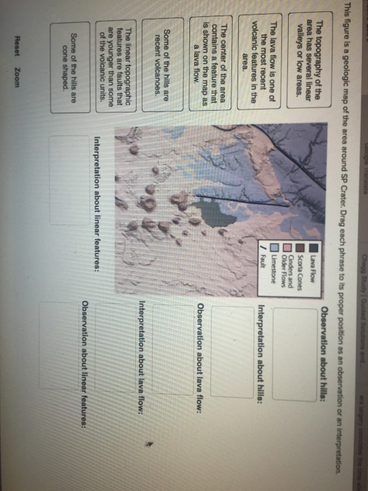 Solved This figure is a geological map of the area around SP | Chegg.com