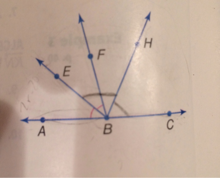 Solved BA and BC are opposite rays and BH bisects EBC | Chegg.com