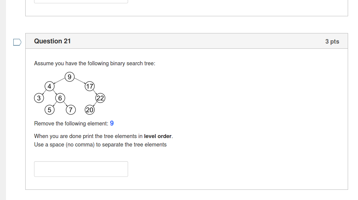 Solved Assume you have the following binary search tree: | Chegg.com