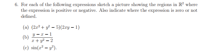 Solved 6. For each of the following expressions sketch a | Chegg.com