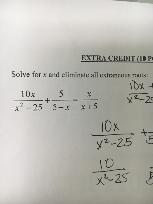 Solved Solve for x and eliminate all extraneous roots: | Chegg.com Solved Solve for x and eliminate all extraneous roots: | Chegg.com
