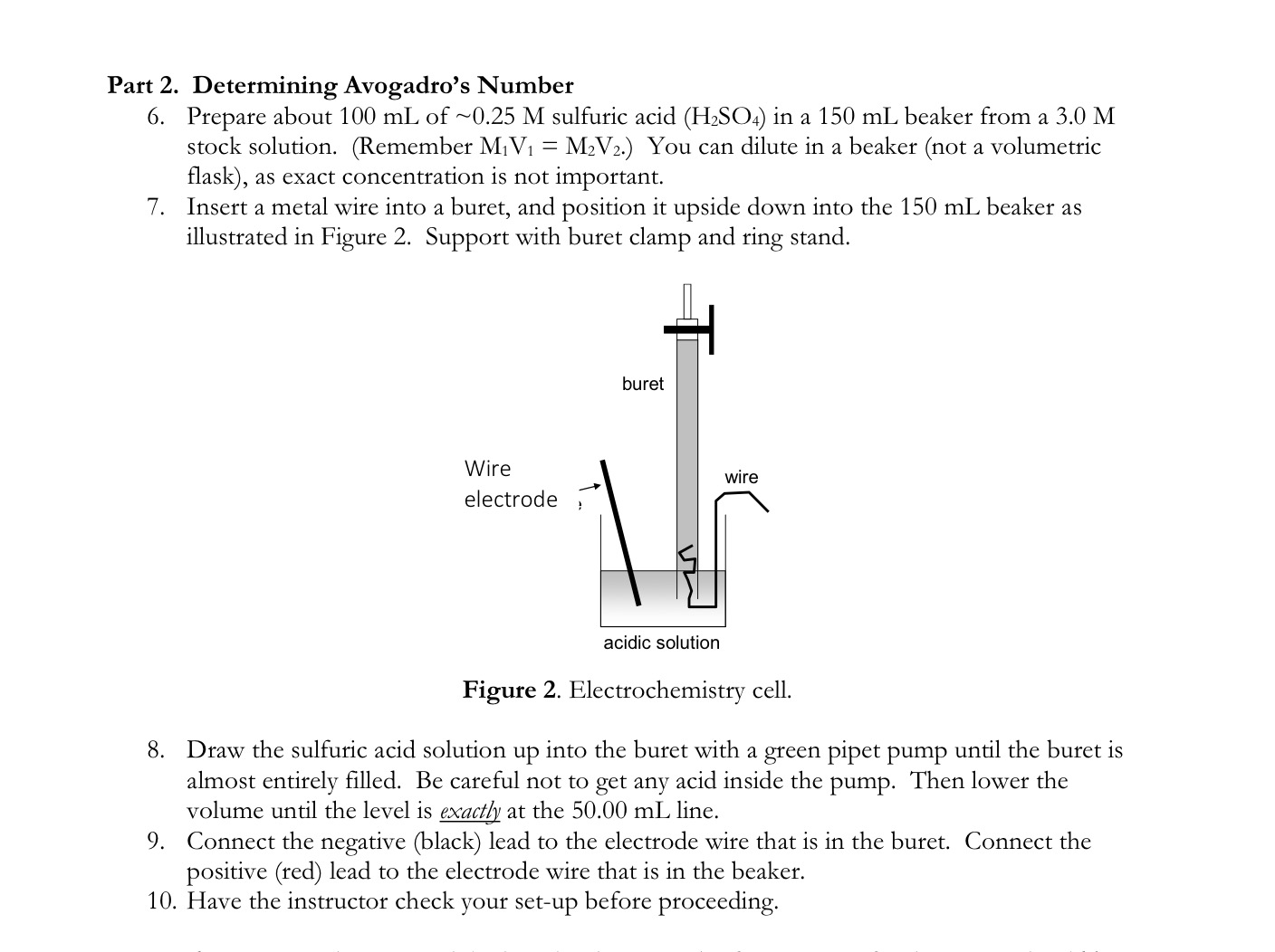 Solved Part 2. Determining Avogadro's Number 6. Prepare | Chegg.com