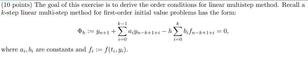 10 Points The Goal Of This Exercise Is To Derive