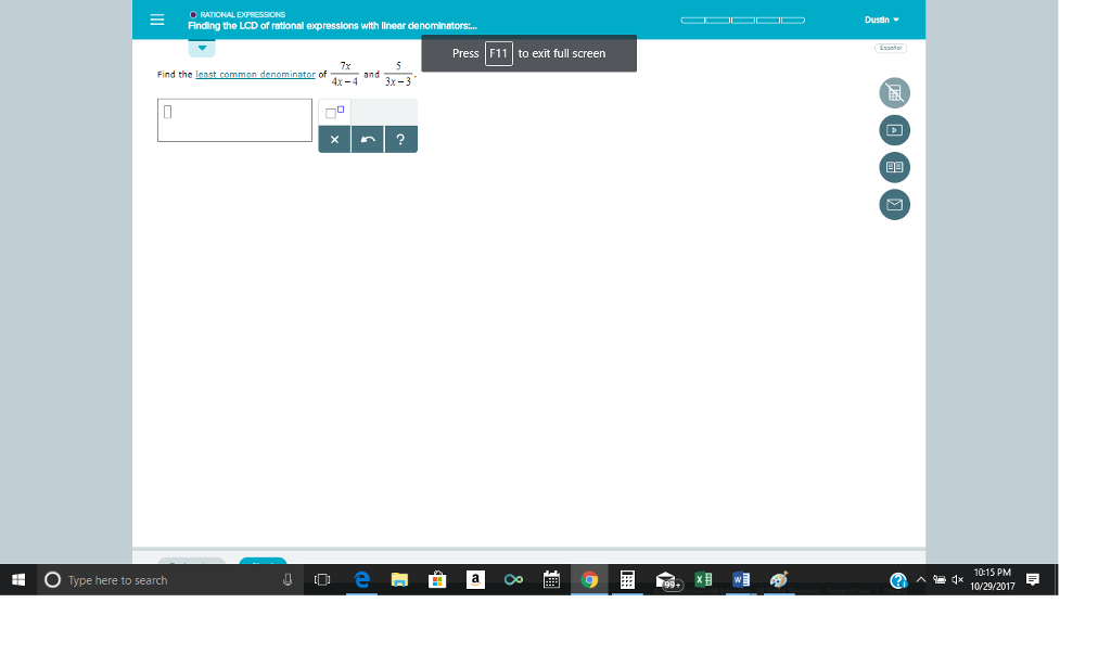 Solved FInding the LCD of rational expressions wtth linear | Chegg.com