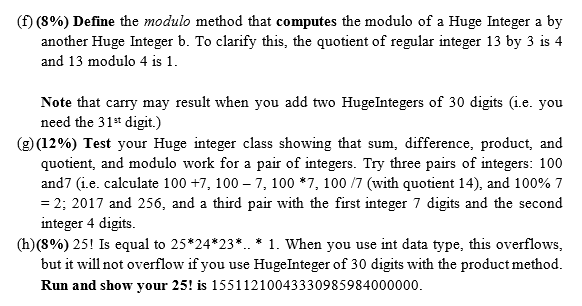 Class Huge Integer 63 2 64 Huge Integer Class