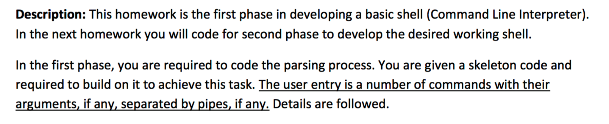Solved This homework is the first phase in developing a | Chegg.com