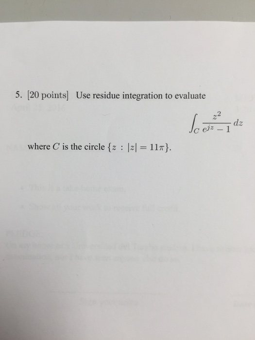 Solved Use residue integration to evaluate integral_c | Chegg.com