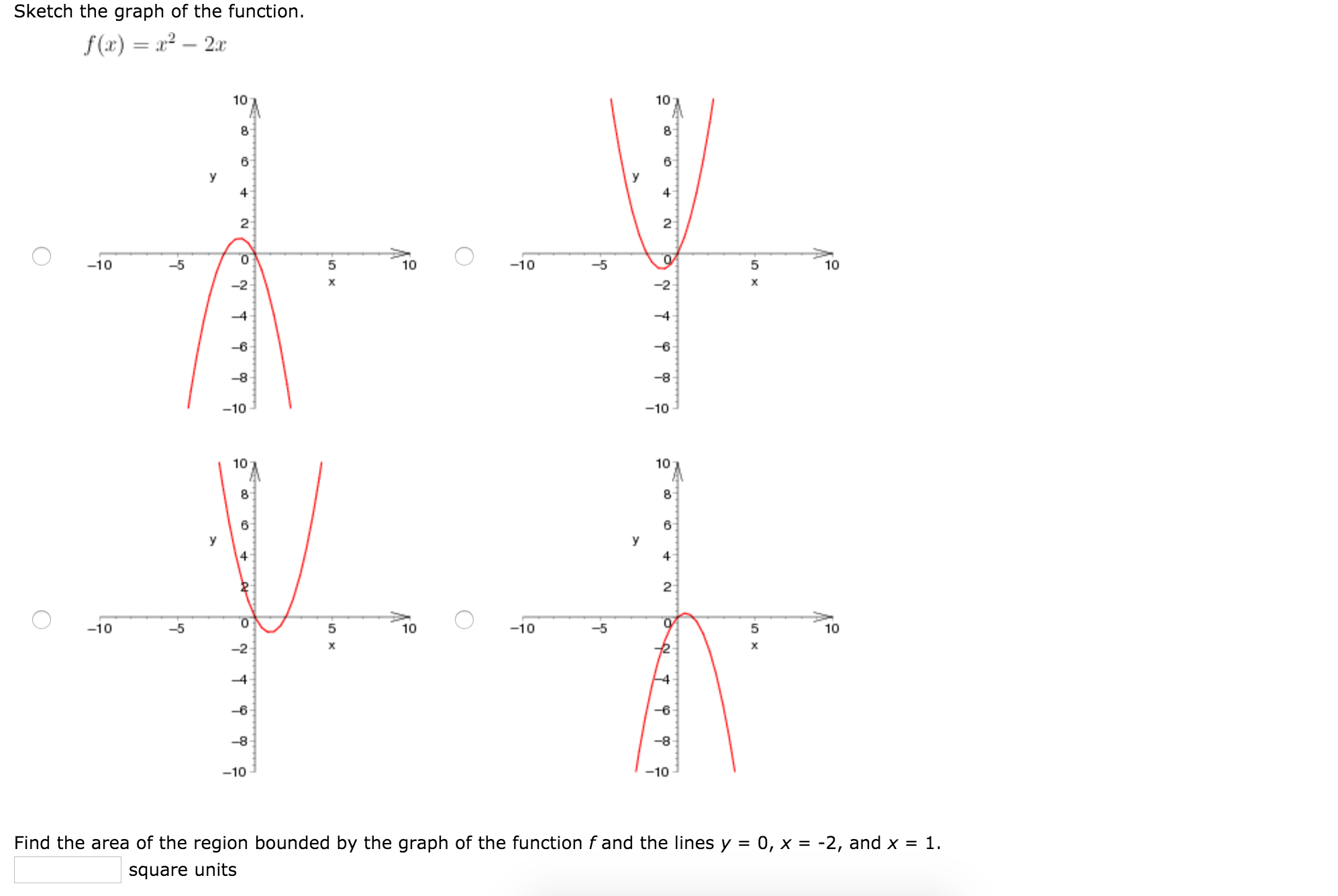 Solved Sketch The Graph Of The Function F x X2 2x Find Chegg