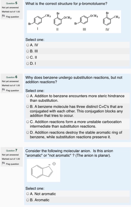 Solved Question 5 What is the correct structure for | Chegg.com