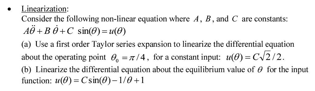 Solved Consider the following non-linear equation where A, | Chegg.com