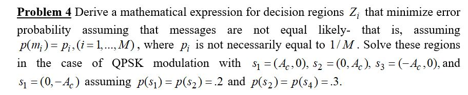Problem 4 Derive a mathematical expression for | Chegg.com