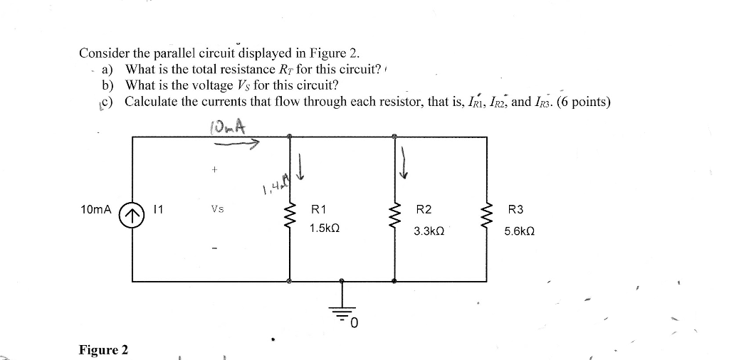 Solved Consider the parallel circuit displayed in Figure 2. | Chegg.com